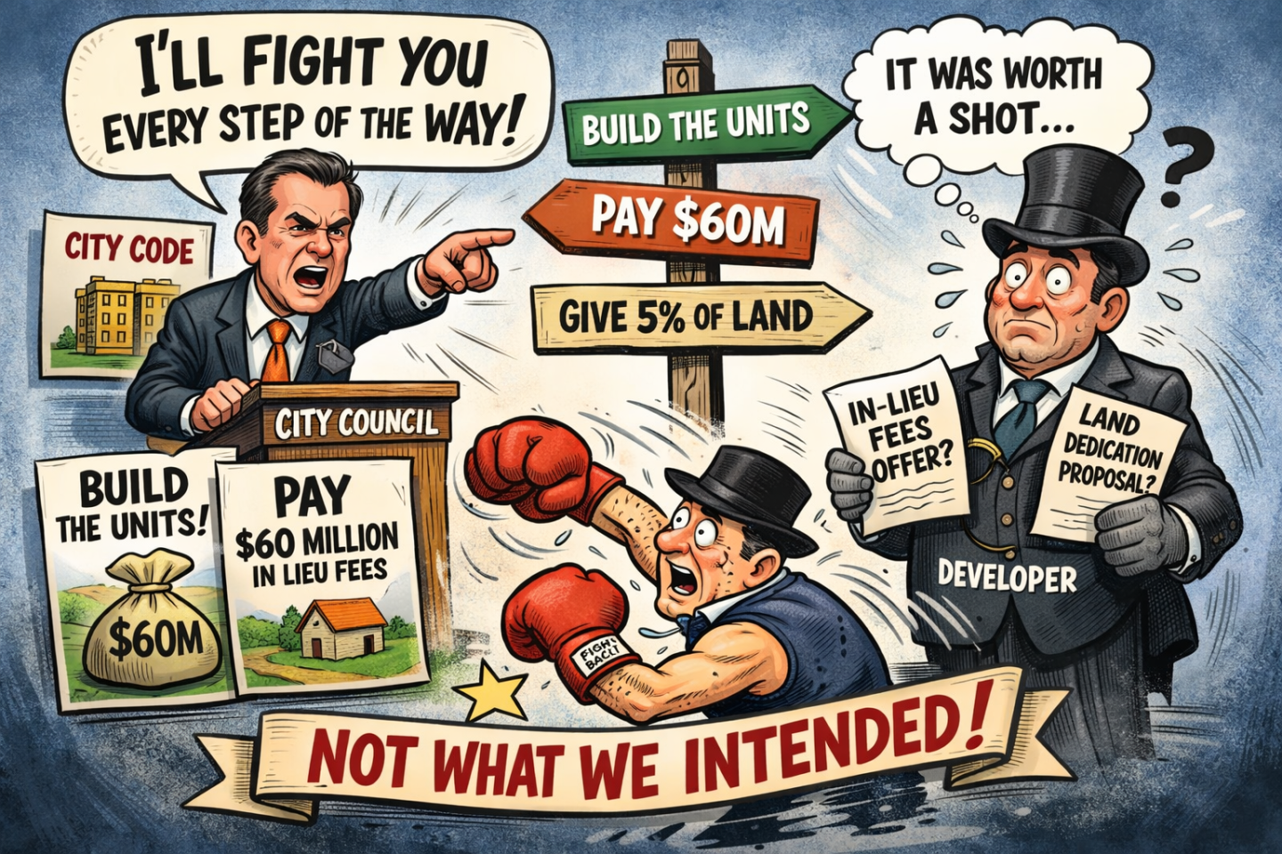 More More More! Spectacular Showdown as Village Farms Developer’s Line ...
